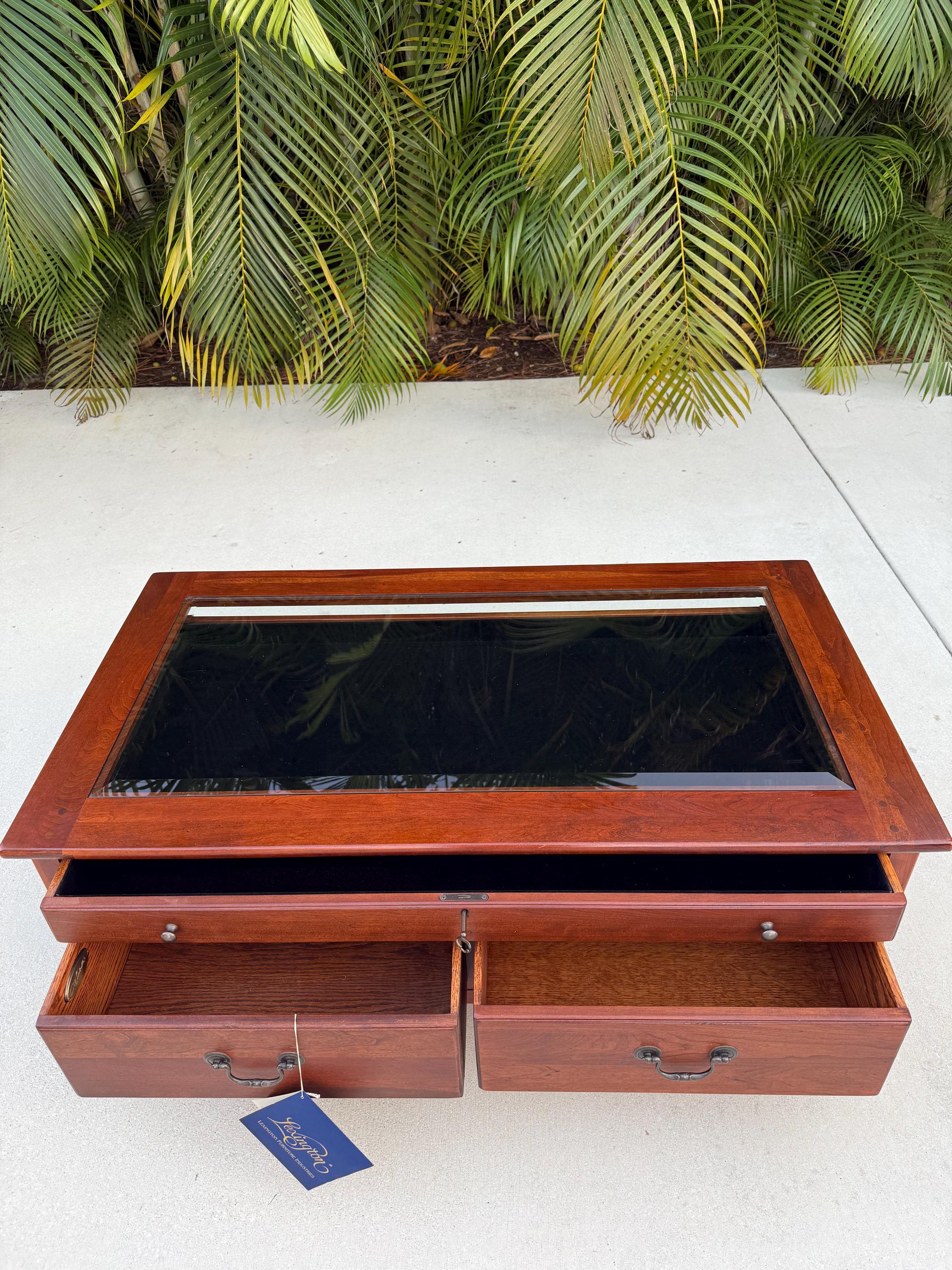 Bob Timberlake Lexington Furniture Glass Top Display Coffee Table - Etsy