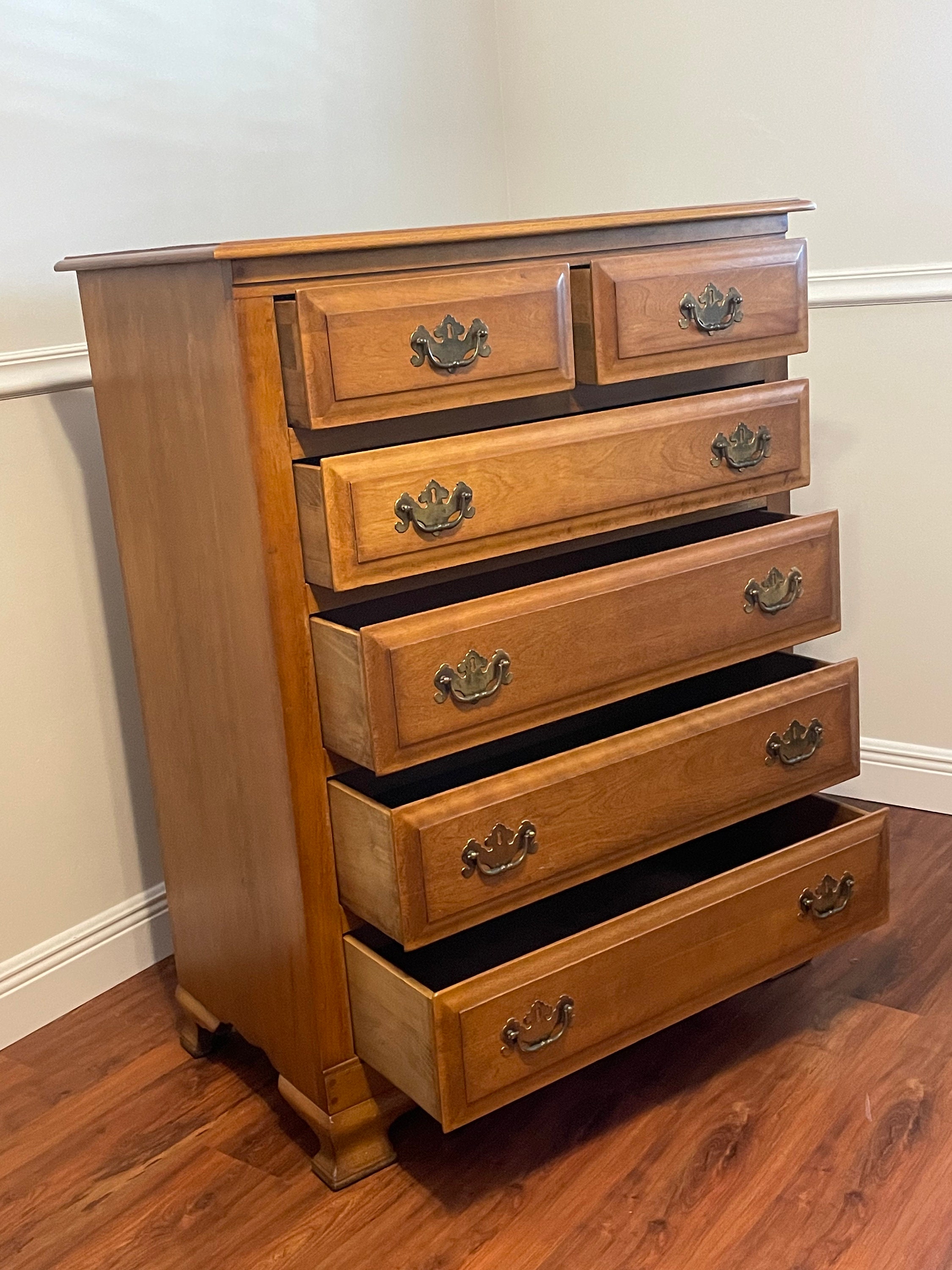 Cushman Colonial Furniture Tall Dresser Chest - Etsy
