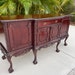 Vintage Solid Large Chippendale Sideboard Server Buffet With Claw Ball ...