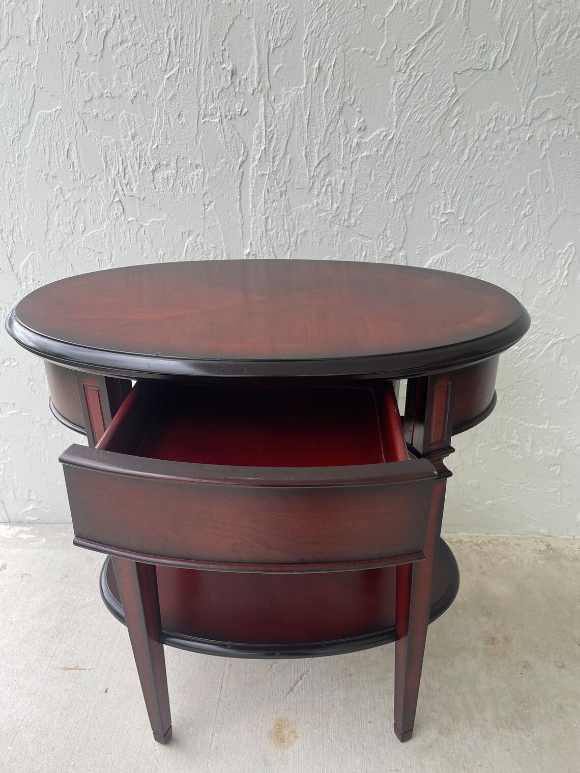 Bombay Company Federal Style Side Entry Foyer Two- Tier Table - Etsy