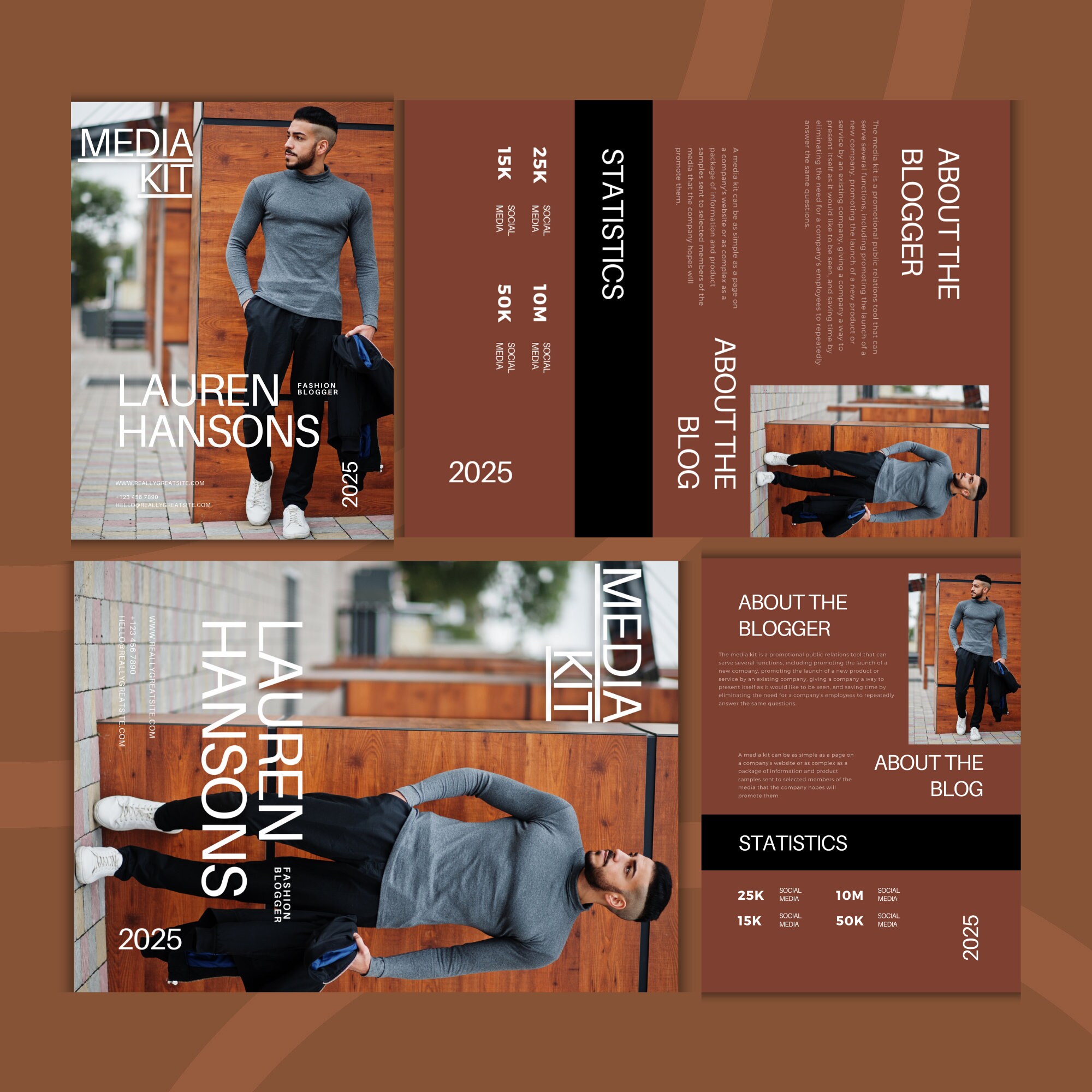 Media Kit Template Canva Template Instagram Media Kit Template Editable ...