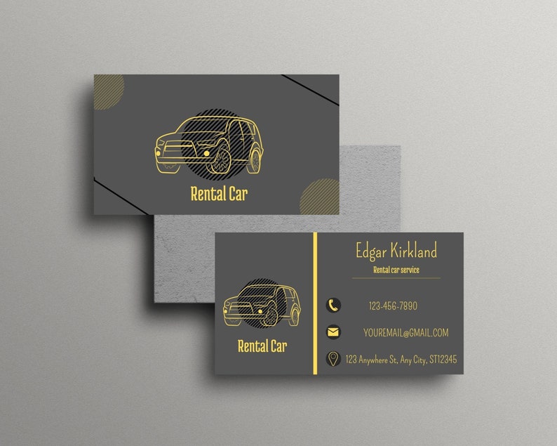 Business Card | Business Card Bundle | Canva Template | Customizable ...