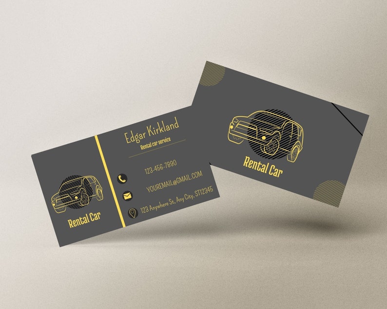 Business Card | Business Card Bundle | Canva Template | Customizable ...