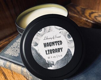 Haunted Library Candle - Etsy