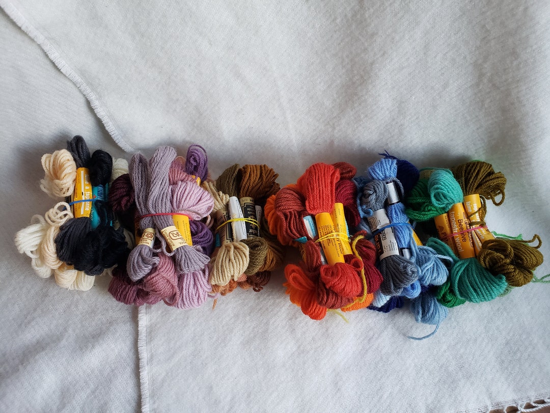 Vintage Tapestry Wool Lots Grouped by Color Patons DMC Anchor Phildar ...