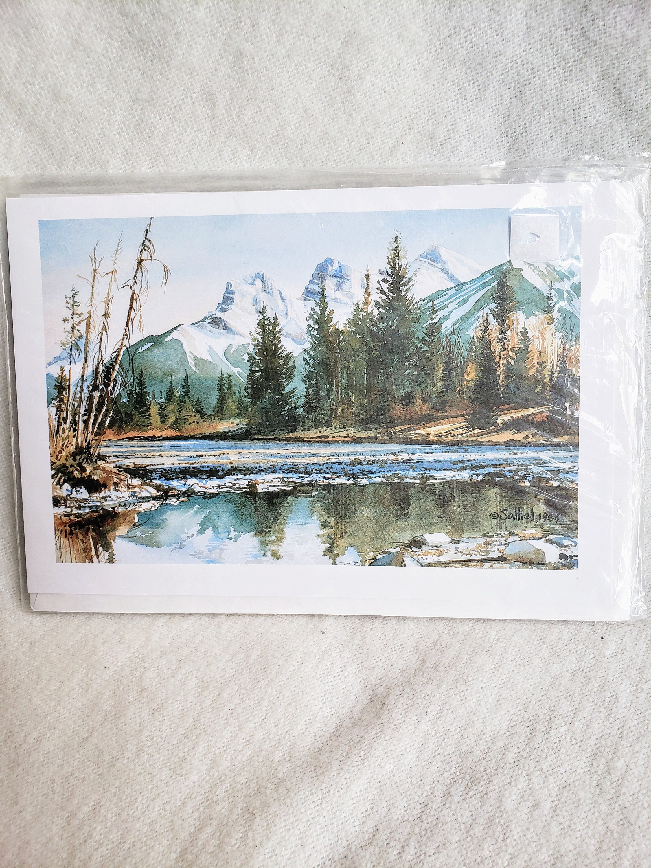 Saltiel Vintage Watercolor Prints Set of Three Alberta Artist Canadian ...