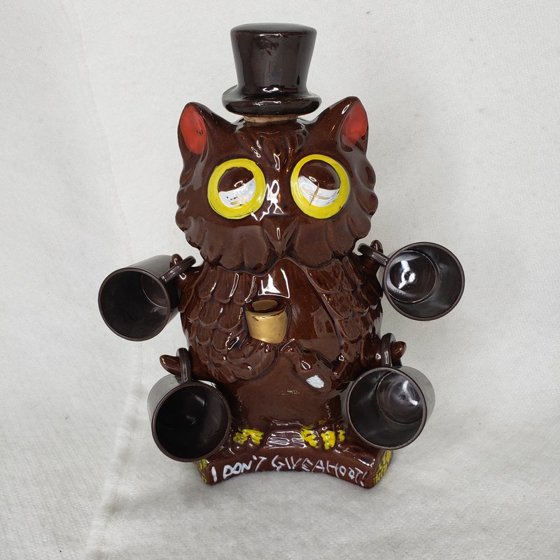 Owl Liquor Bottle - Etsy