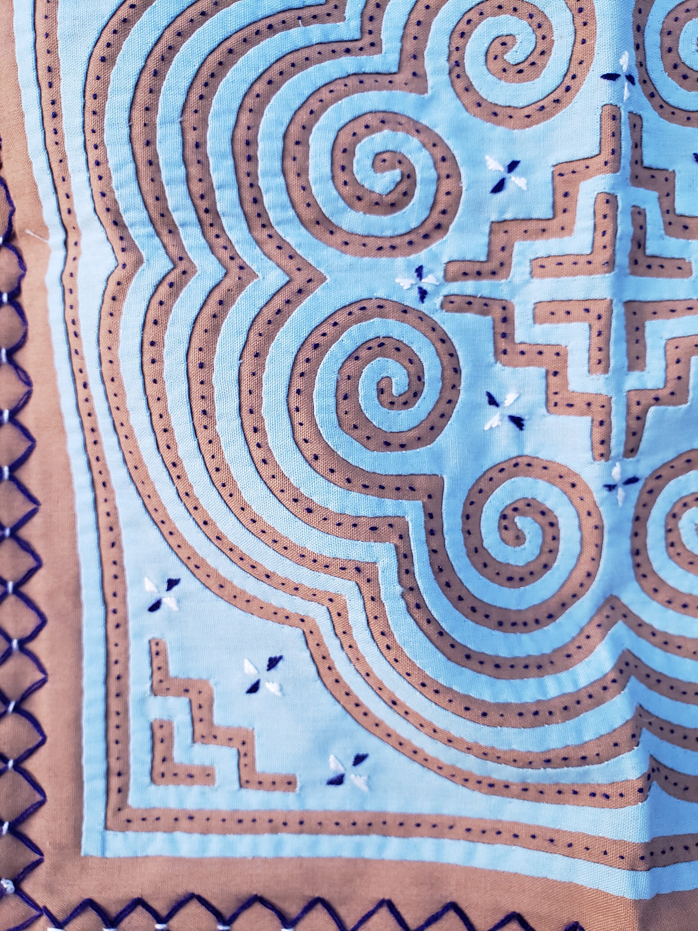 Hmong Paj Ntaub Flower Cloth Embroidery Quilt Square Wall Hanging ...