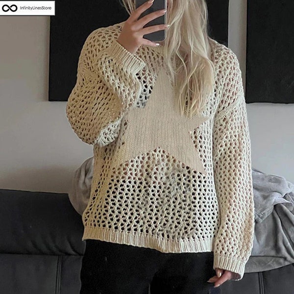 Crochet Star Sweater Pattern - Etsy