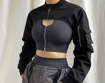 Open Breast Crop Top - Etsy