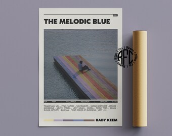 The Melodic Blue Poster - Etsy