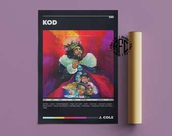 J Cole Retro Poster - Etsy