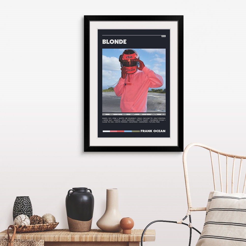 Frank Ocean Blonde Poster Print | Frank Ocean Retro Album Posters