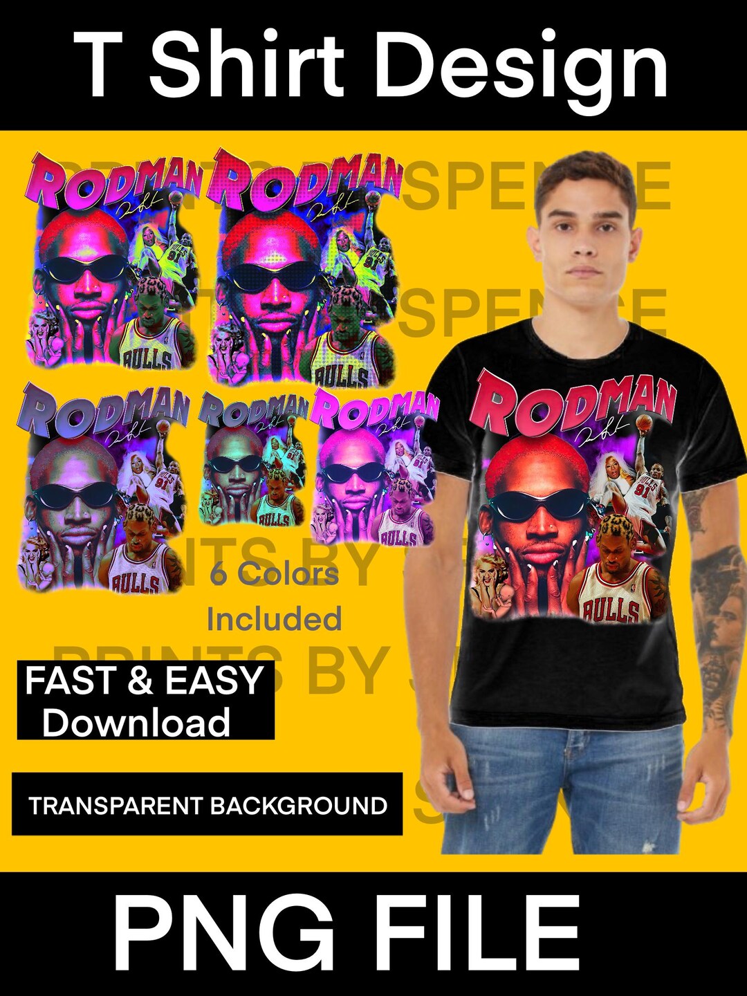 Rodman Drip 5 Design Colors - Etsy