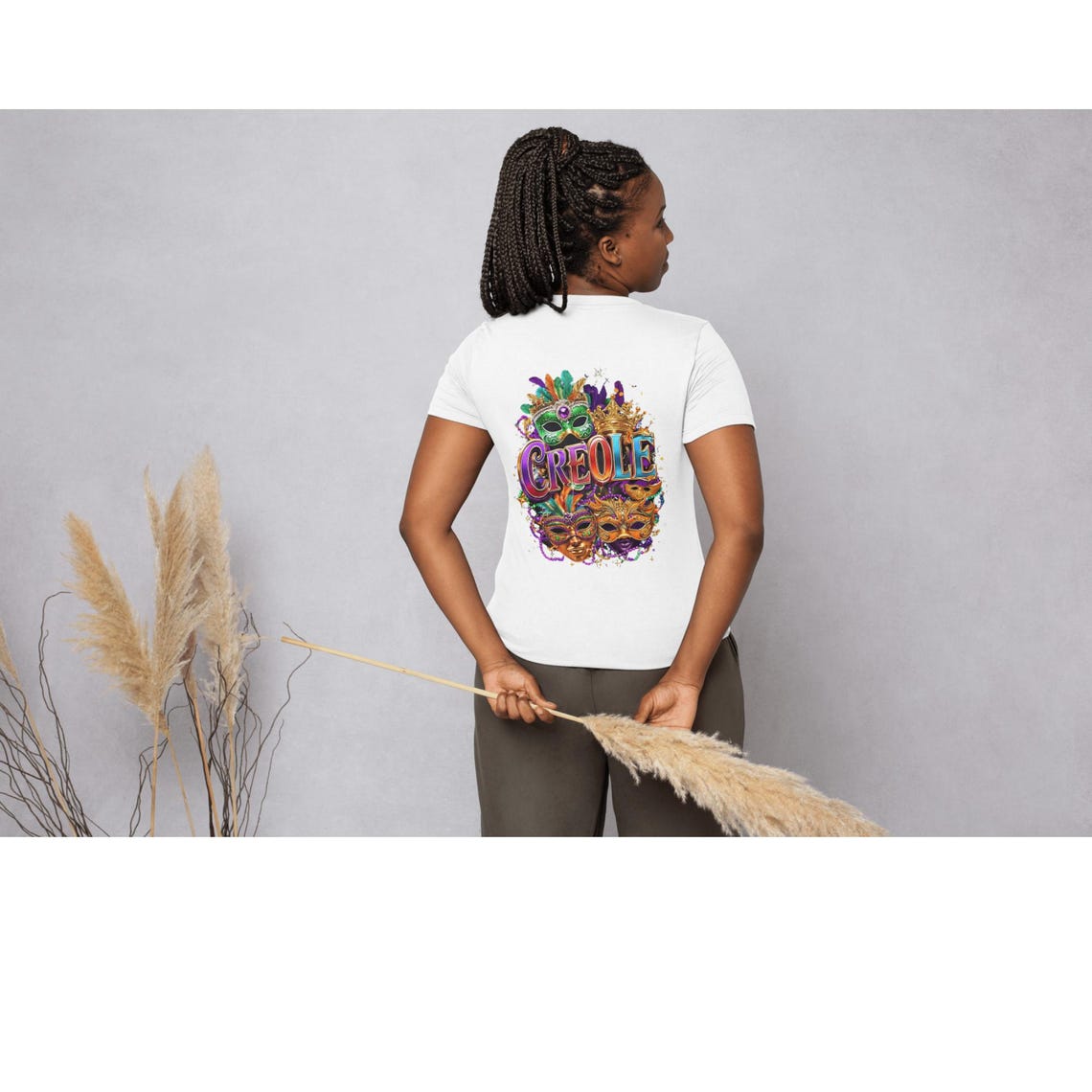 Mardi Gras Creole Mask Design - Instant Download PNG & SVG Files for T ...