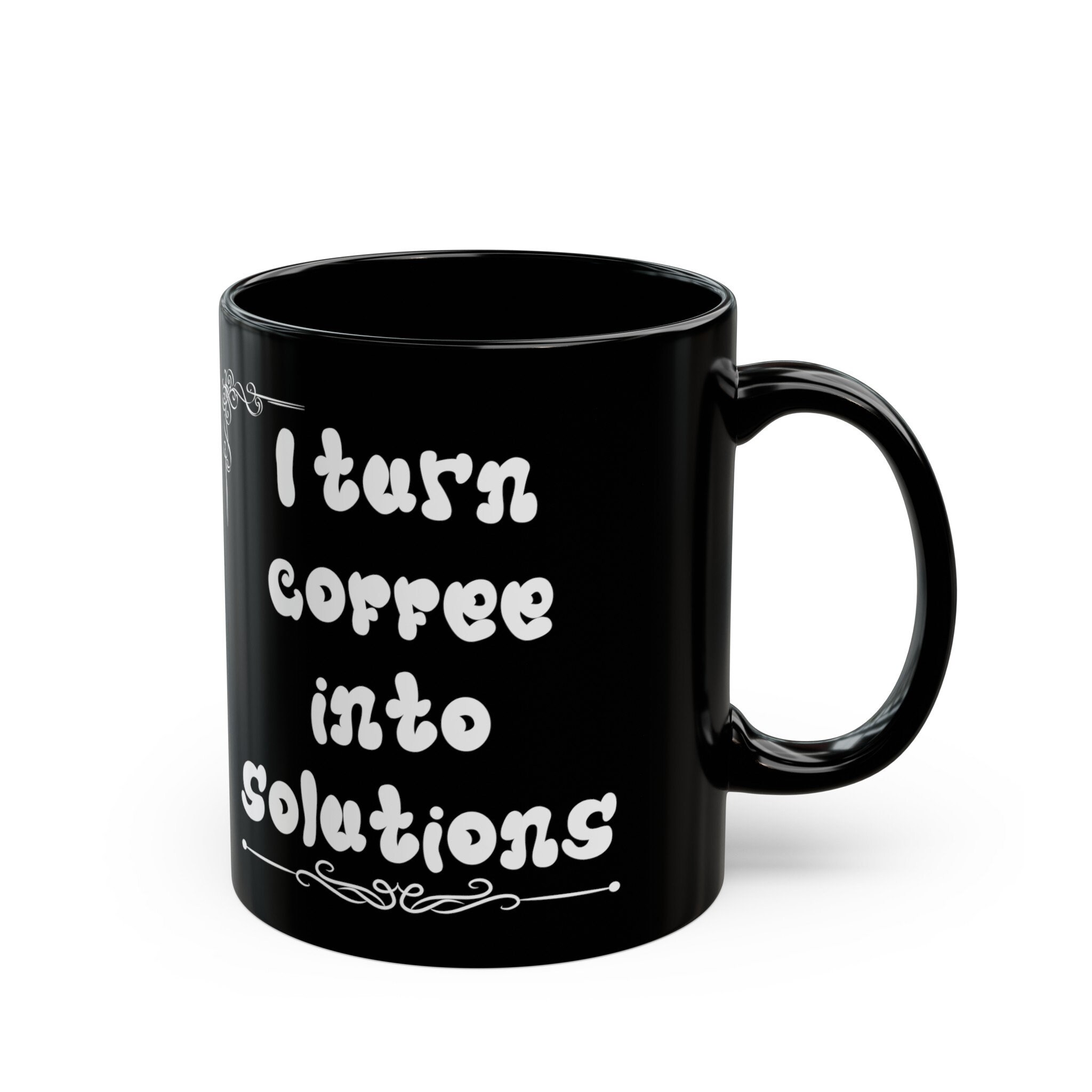 Thinker's Coffee Black Mug 11oz, 15oz - Etsy