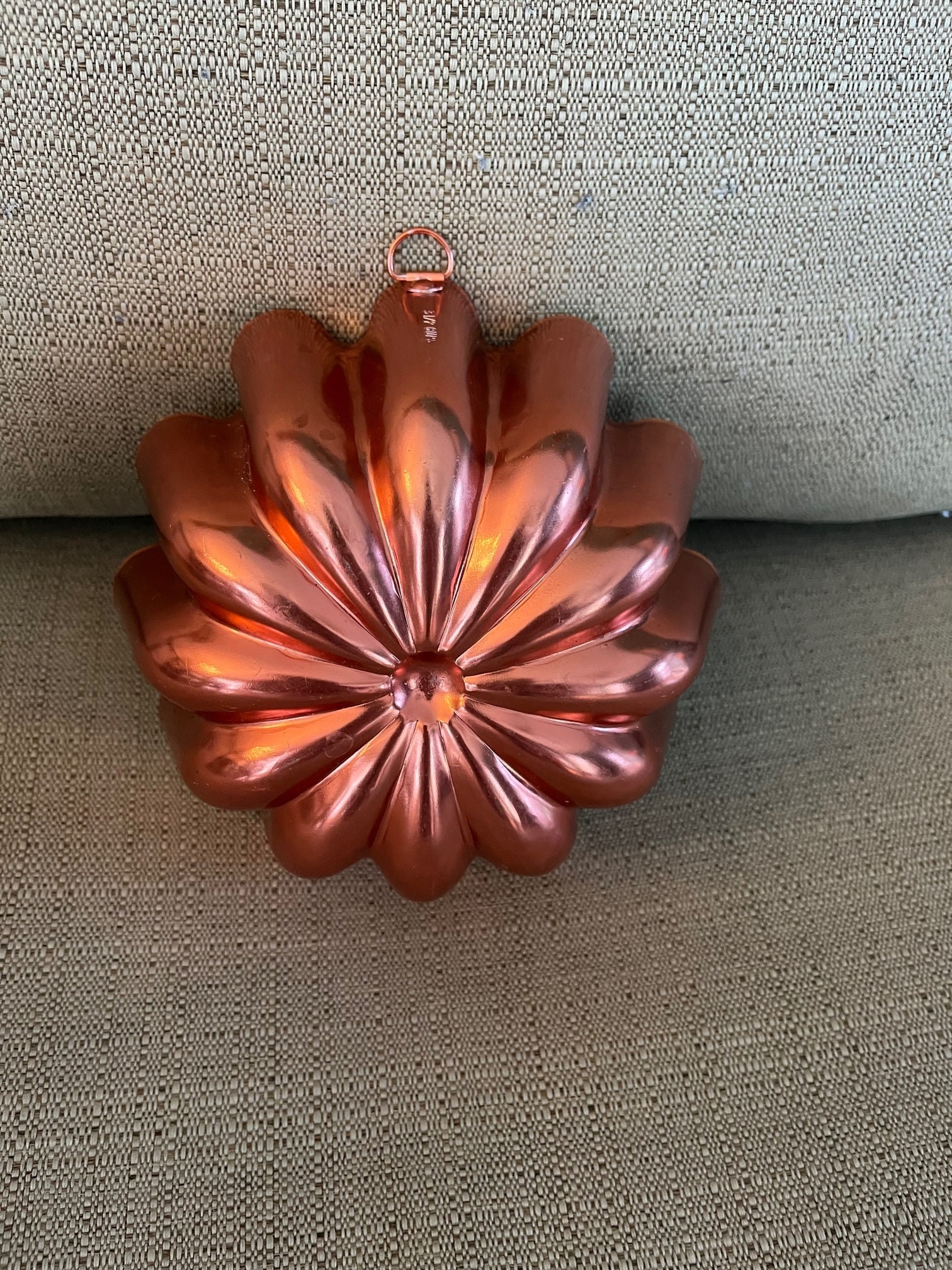 1970's Vintage Copper Tone Fluted Mold/wall Decor - Etsy