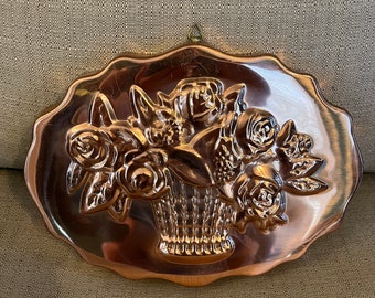 1970's Vintage Copper Tone Fluted Mold/wall Decor - Etsy