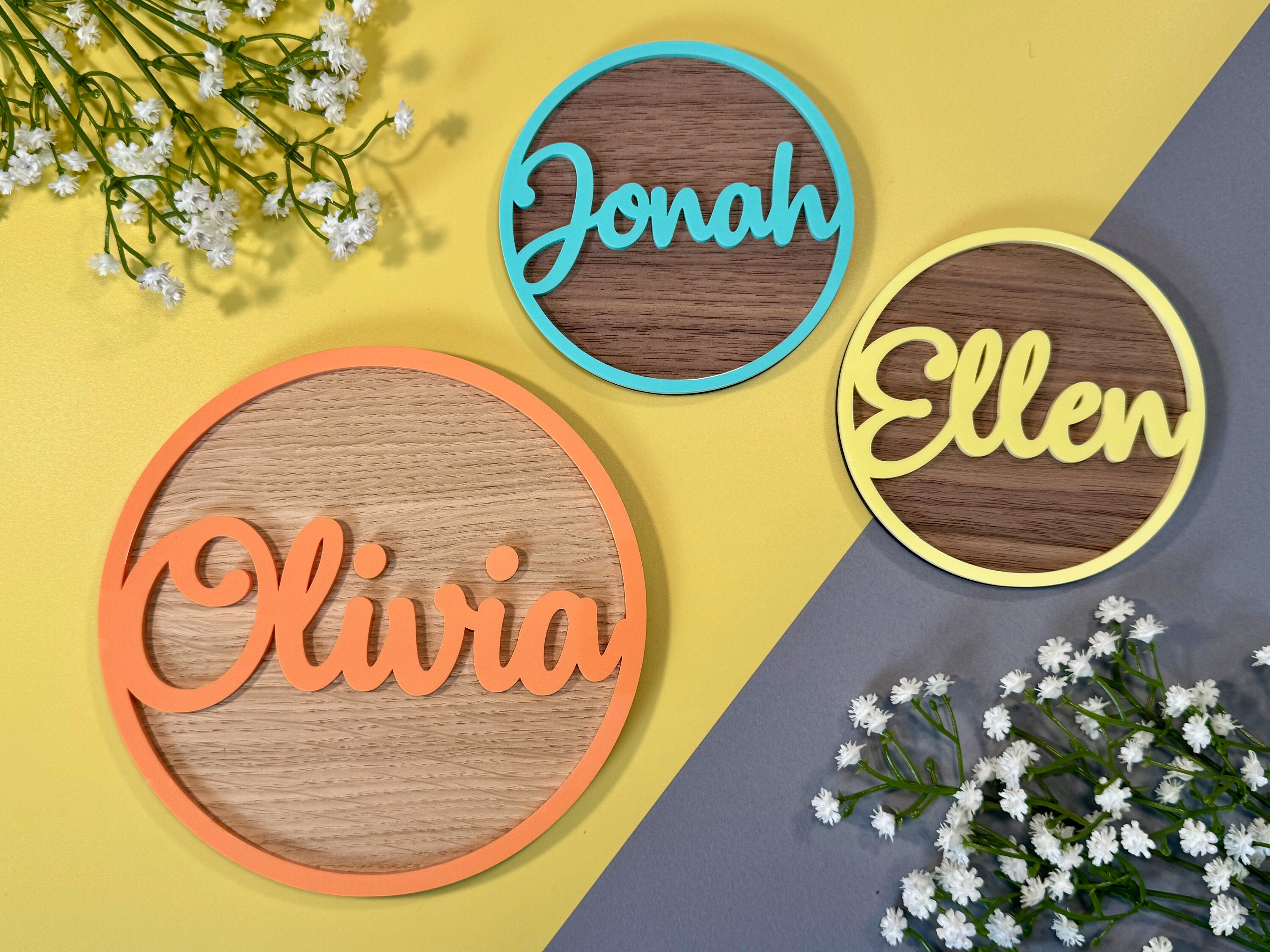 Bedroom Door Sign | Personalised Wood Door Name Sign for Kids Bedroom ...