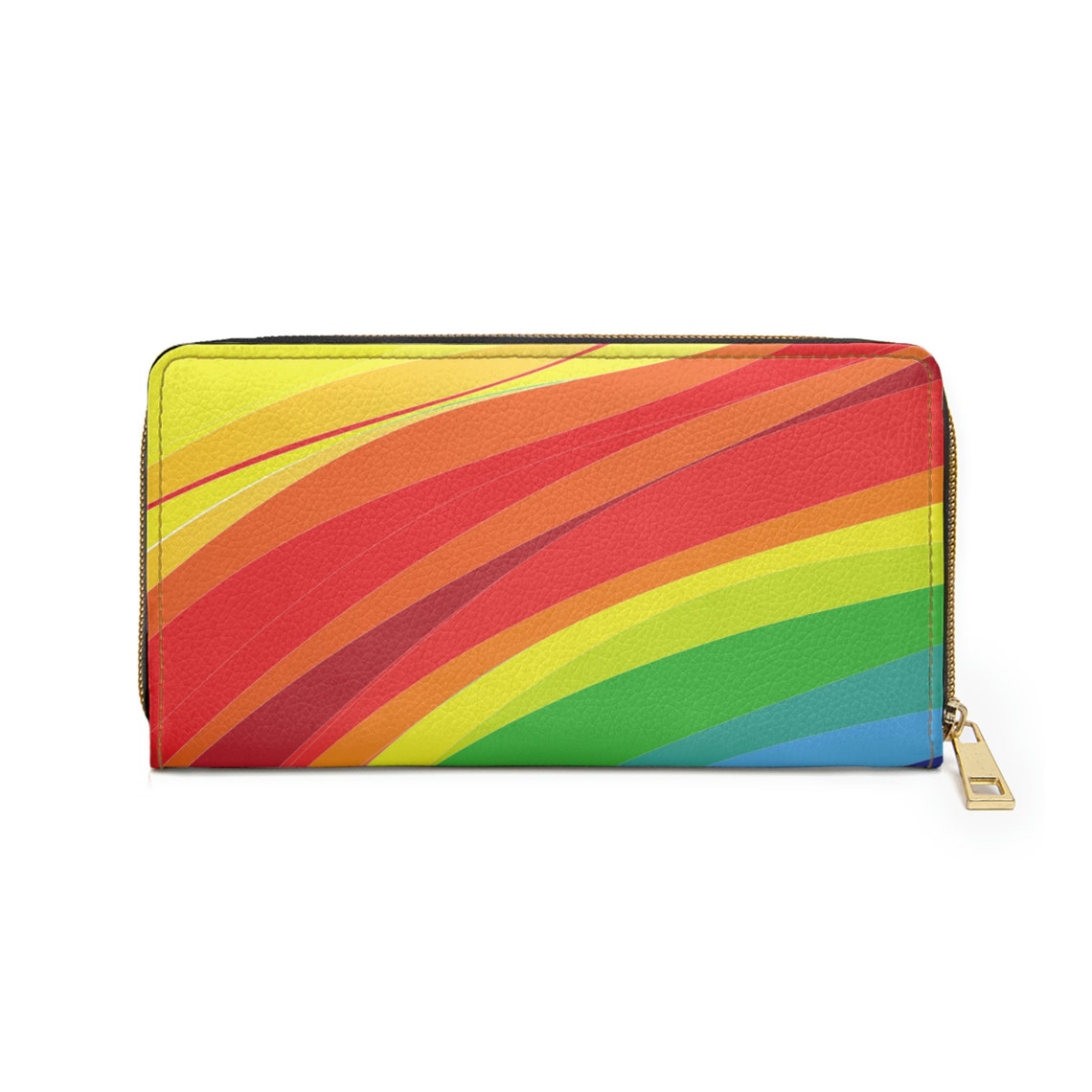 Rainbow Zipper Wallet - Etsy