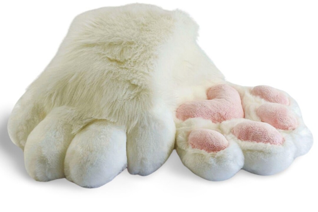 Ultra-soft Faux Fur Paw With Long Pile and Adorable Pink Mink Pads - Etsy