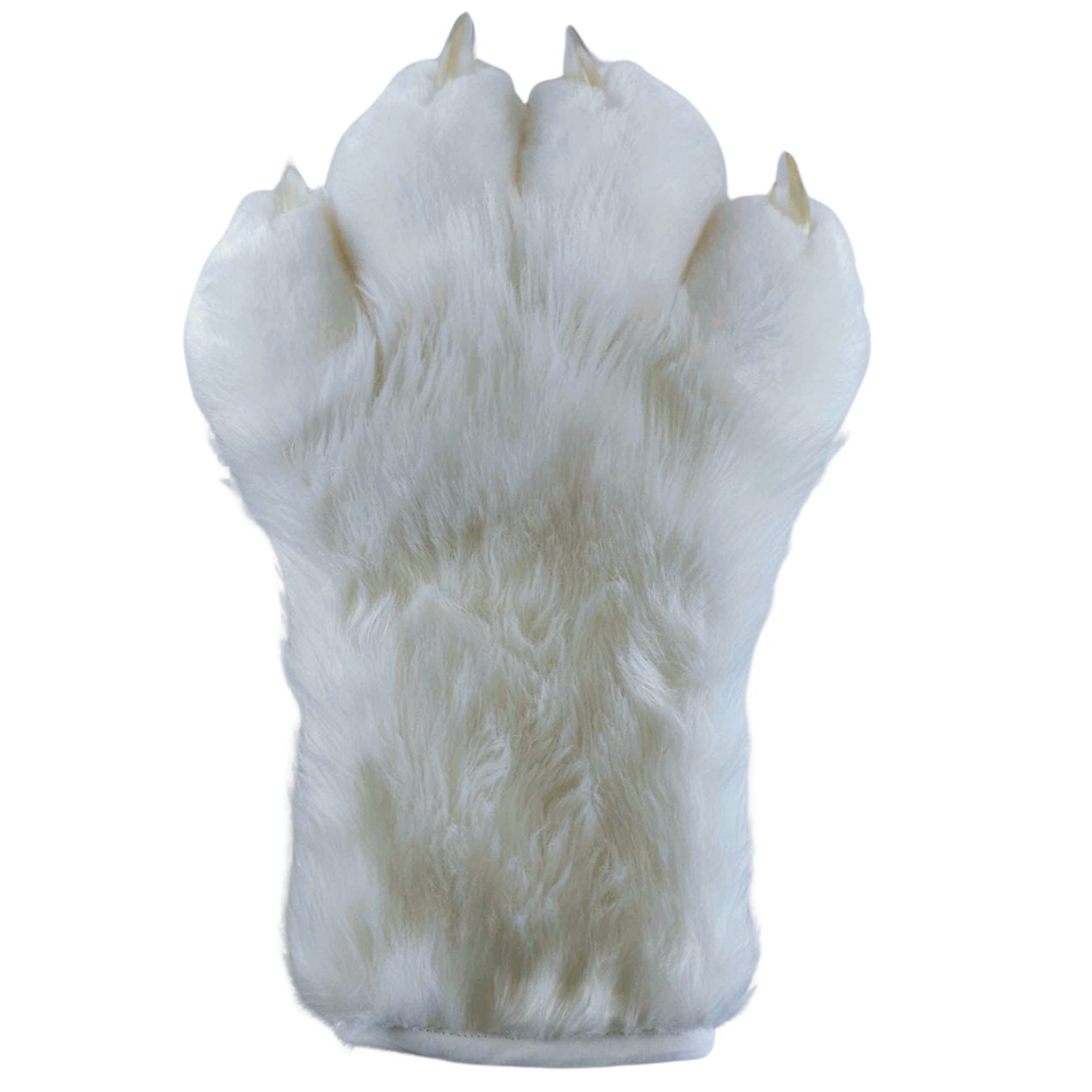Purr-fectly Pawsome White Faux Fur Paw With Clear Resin Claw and Pink ...