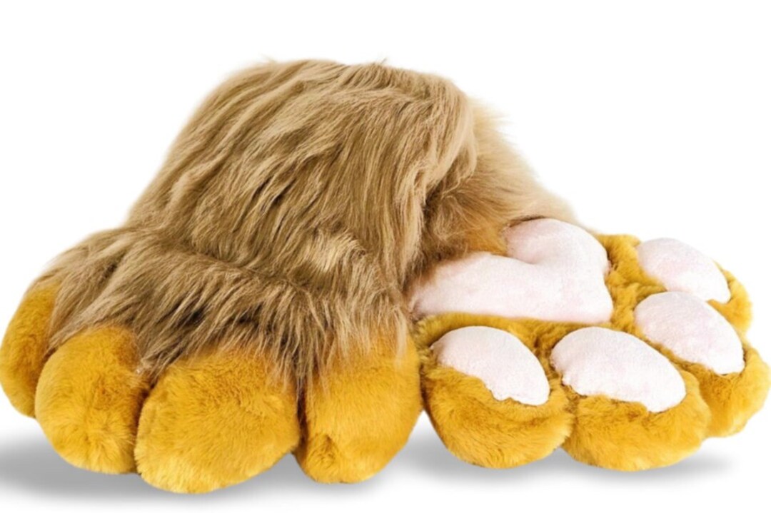 Beige Fursuit Paws With Pink Mink Paw Pads, Furry Paws, Cosplay Gloves ...