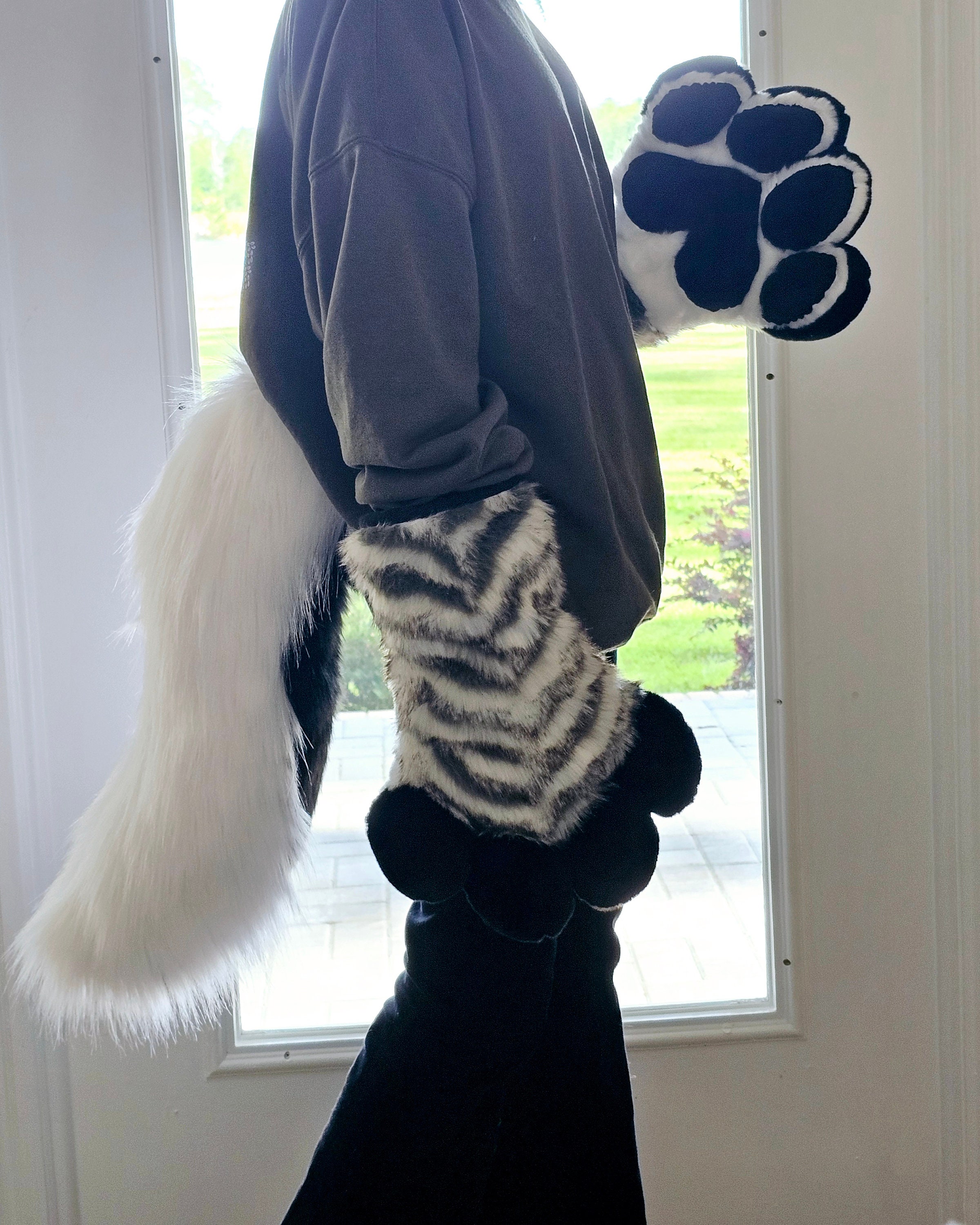 Wild Animal-inspired Faux Fur Tail & Paw Set - Etsy