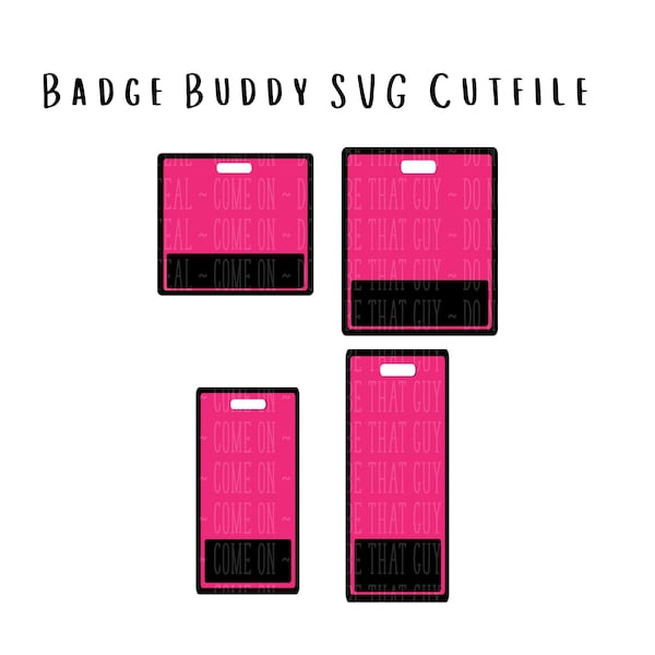 Badge Buddy Template - Etsy