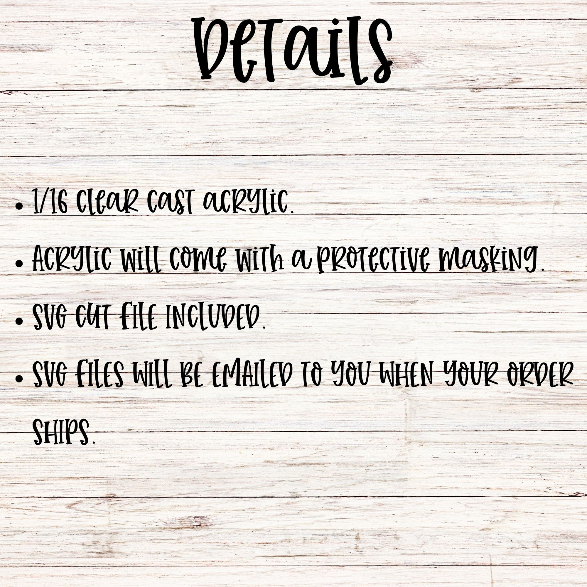 Horizontal Acrylic Badge Buddy Blank With SVG Cut File Included. - Etsy