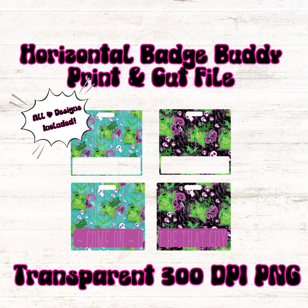 Oogie Boogie Badge Buddy Print and Cut File - Etsy