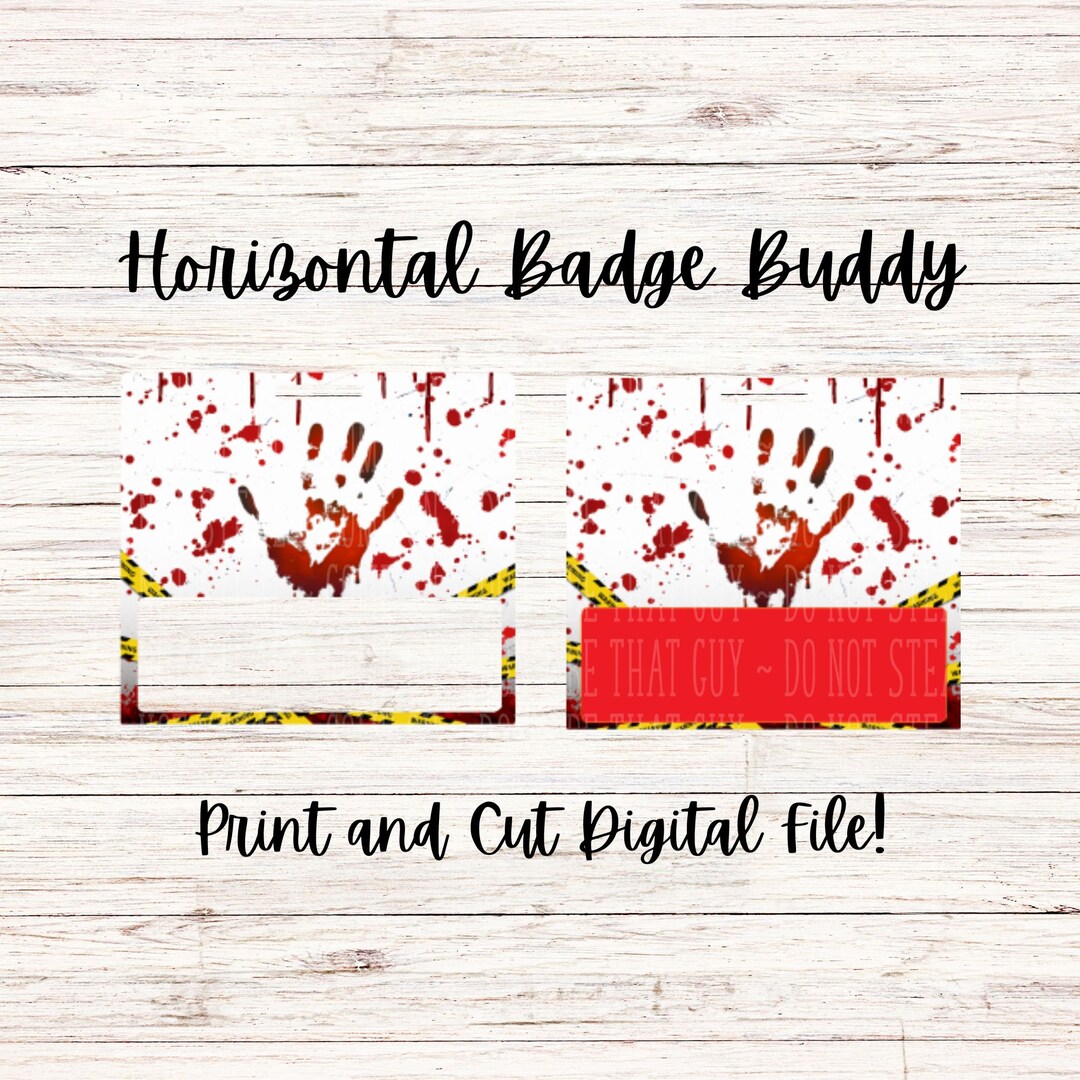 True Crime Blood Splatter Badge Buddy Digital Print and Cut PNG ...