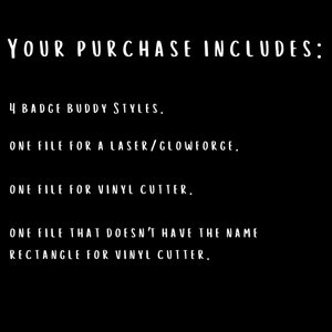 Complete Badge Buddy Set Digital SVG Cut File. - Etsy