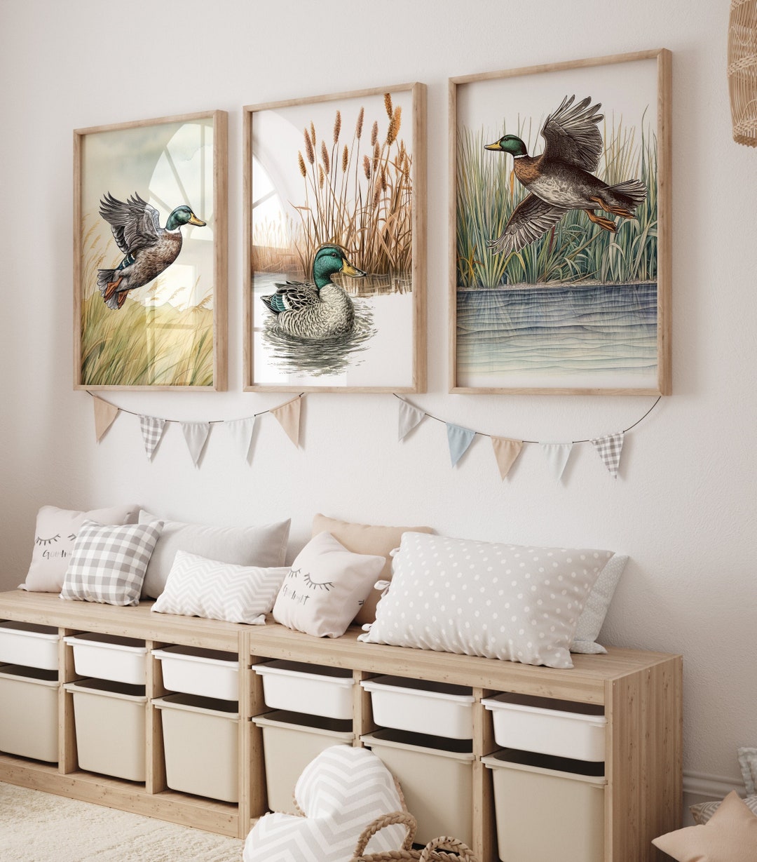 Duck Nursery Wall Art Hunting Nursery Prints Hunting Decor Nursery ...