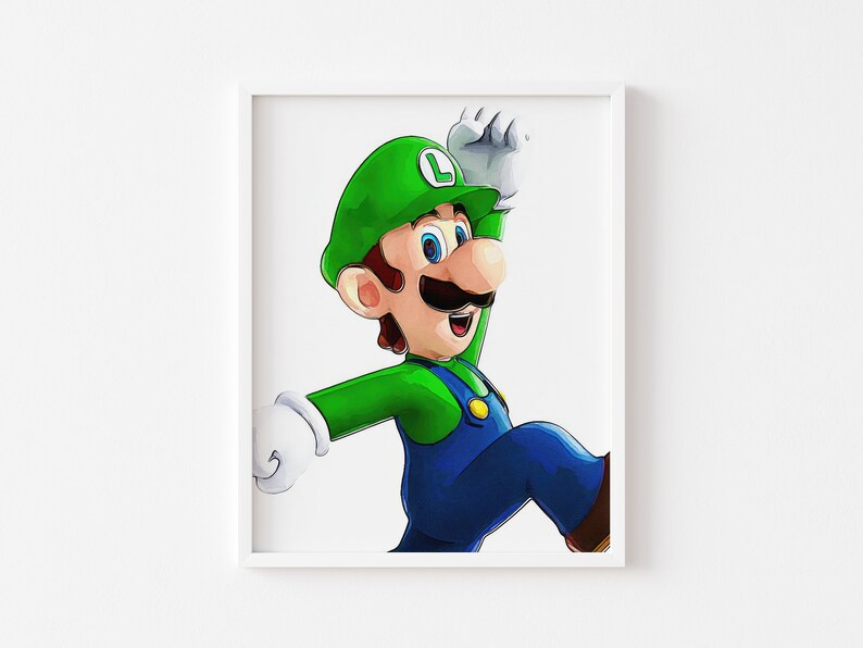 Set von 8 Super Mario DRUCKBARE Aquarell Poster Super Mario Wand Kunst ...