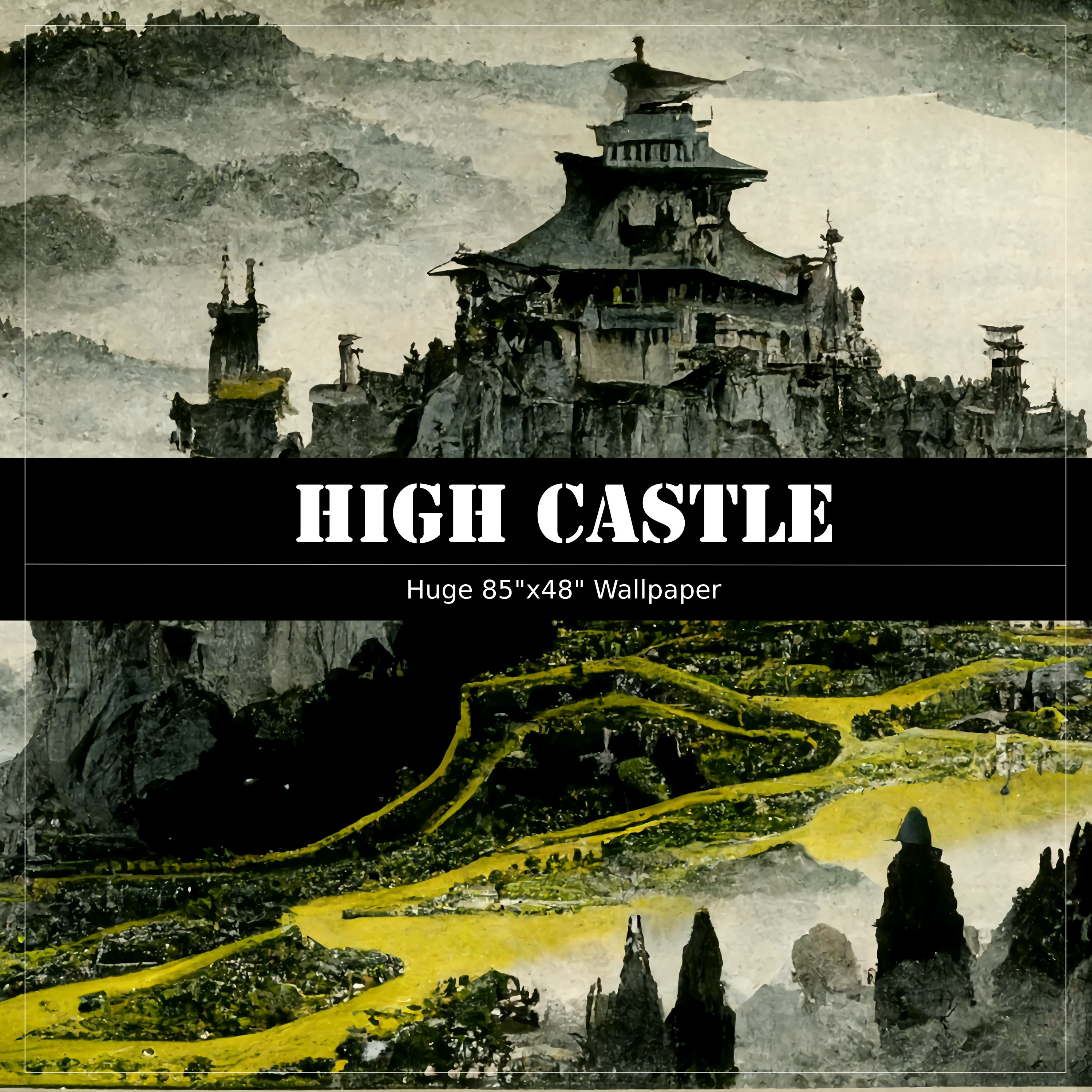 Japanese Mountain Castle