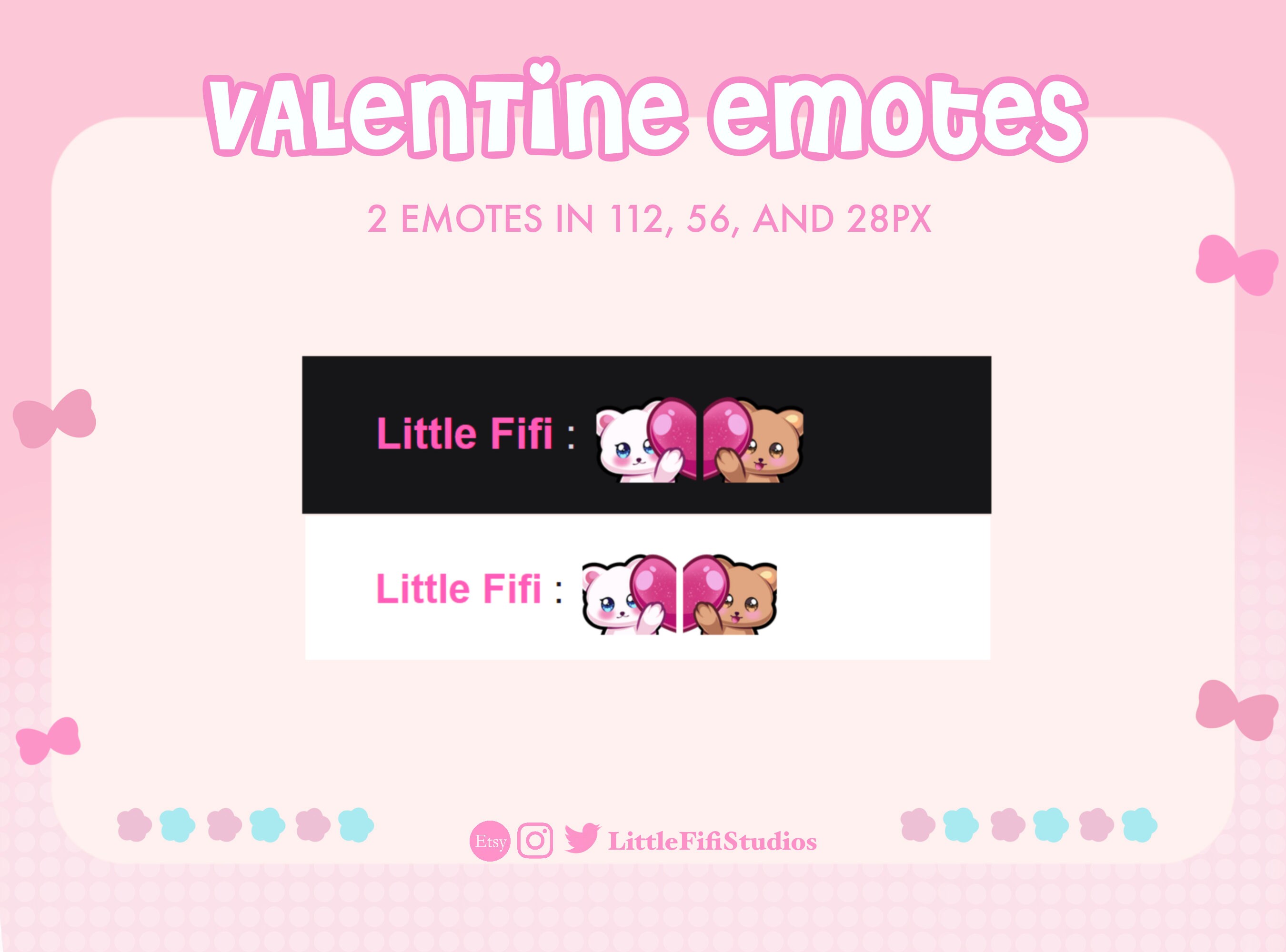 Valentine Twitch Emote, Valentine Emote, Emotes for Twitch/discord ...