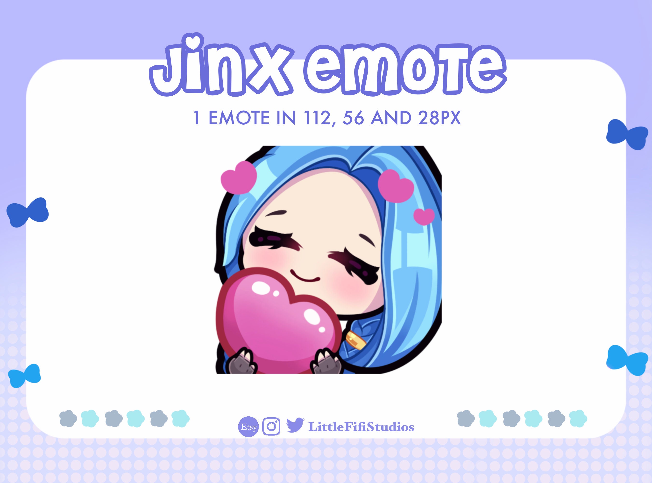 Jinx Twitch Emote Collection, Emotes for Twitch/youtube/kick/discord ...