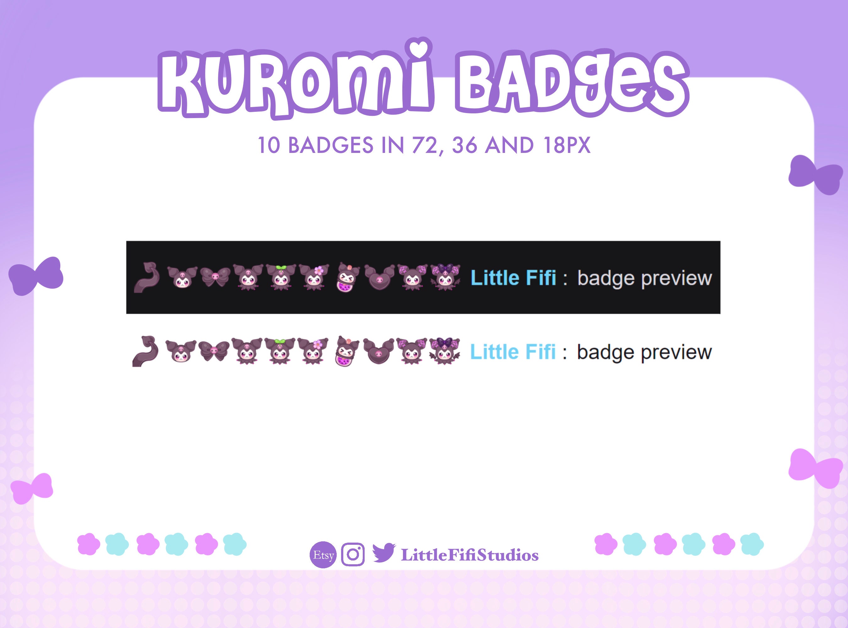 Kuro Twitch Sub Badge Collection, Kuro Badge, Sub Badges for Twitch ...