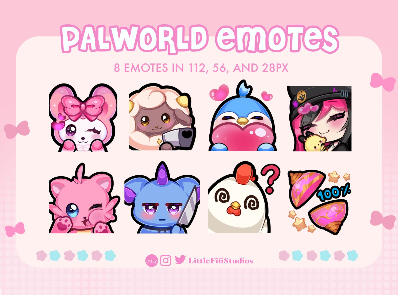 Palworld Twitch Emote Collection, Emotes for Twitch/youtube/kick ...