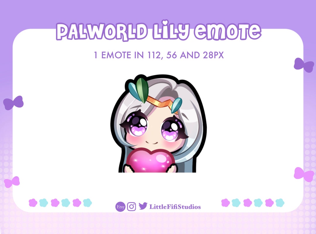 Palworld Lily Twitch Emote Collection, Emotes for Twitch/youtube/kick ...
