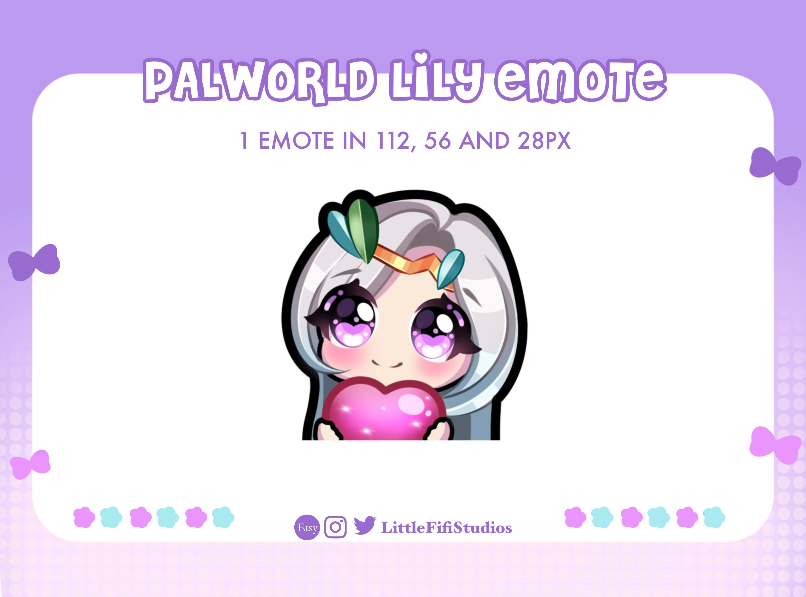 Palworld Lily Twitch Emote Collection, Emotes for Twitch/youtube/kick ...