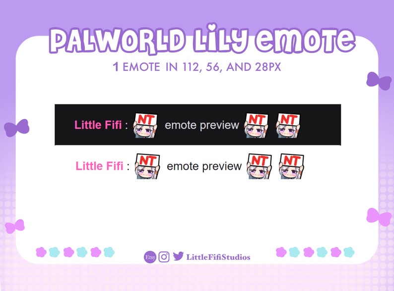 Palworld Lily Twitch Emote Collection, Emotes for Twitch/youtube/kick ...