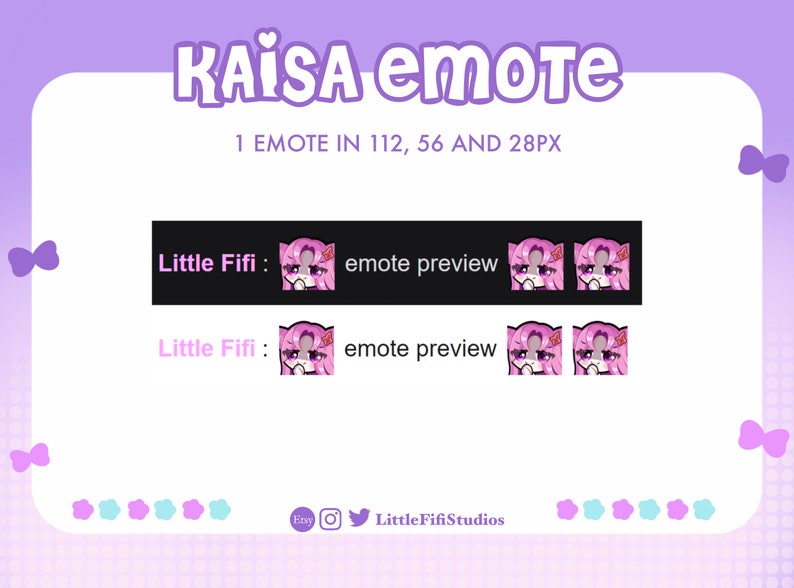 Kaisa Twitch Emote Collection, Emotes for Twitch/youtube/kick/discord ...