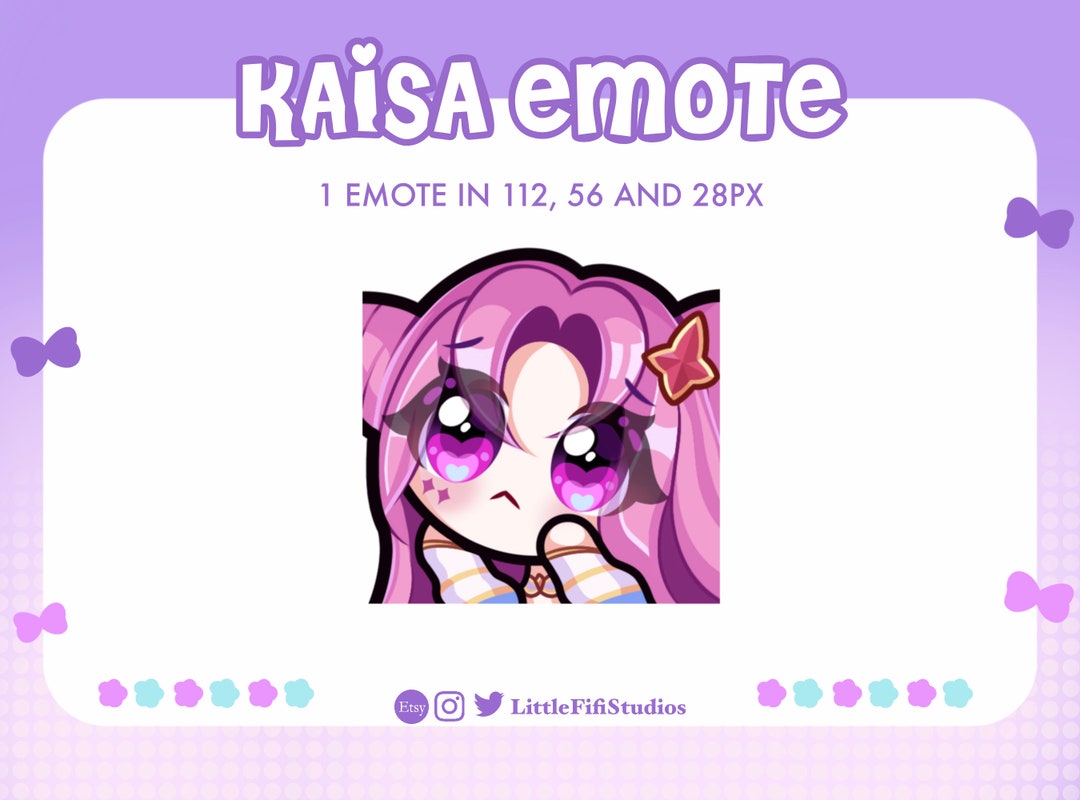 Kaisa Twitch Emote Collection, Emotes for Twitch/youtube/kick/discord ...