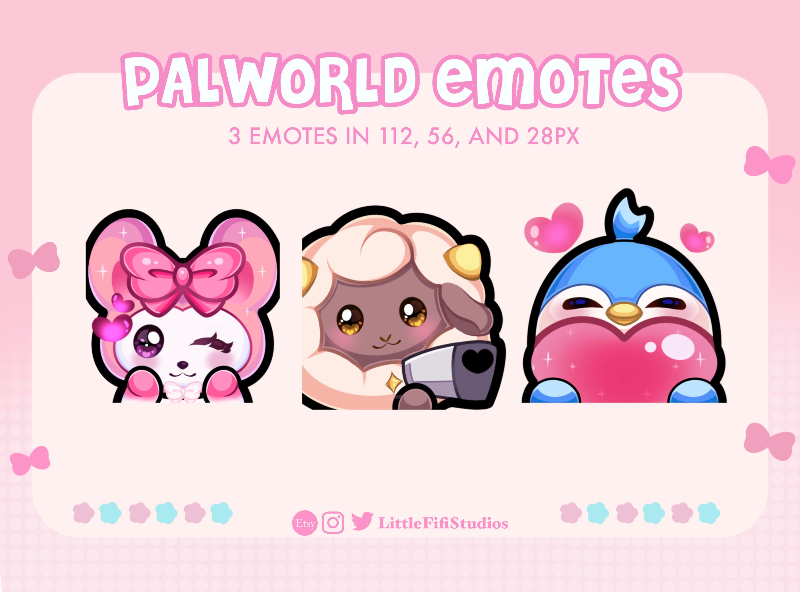Palworld Twitch Emote Collection, Emotes for Twitch/youtube/kick ...