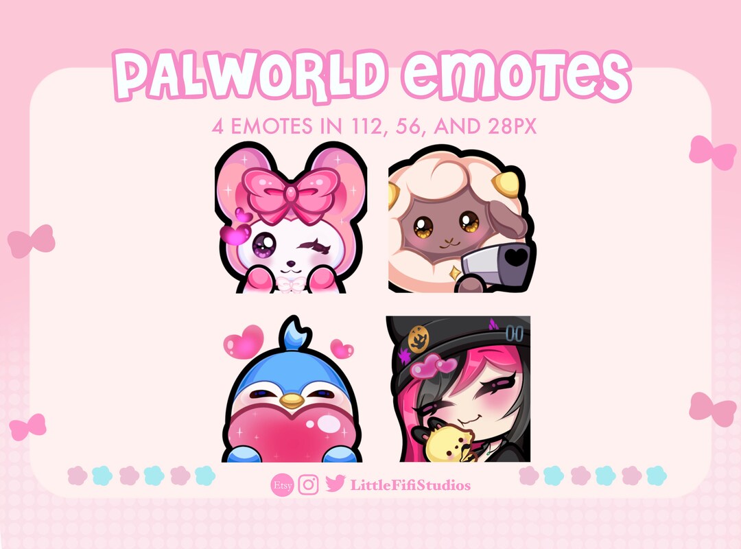 Palworld Twitch Emote Collection, Emotes for Twitch/youtube/kick ...