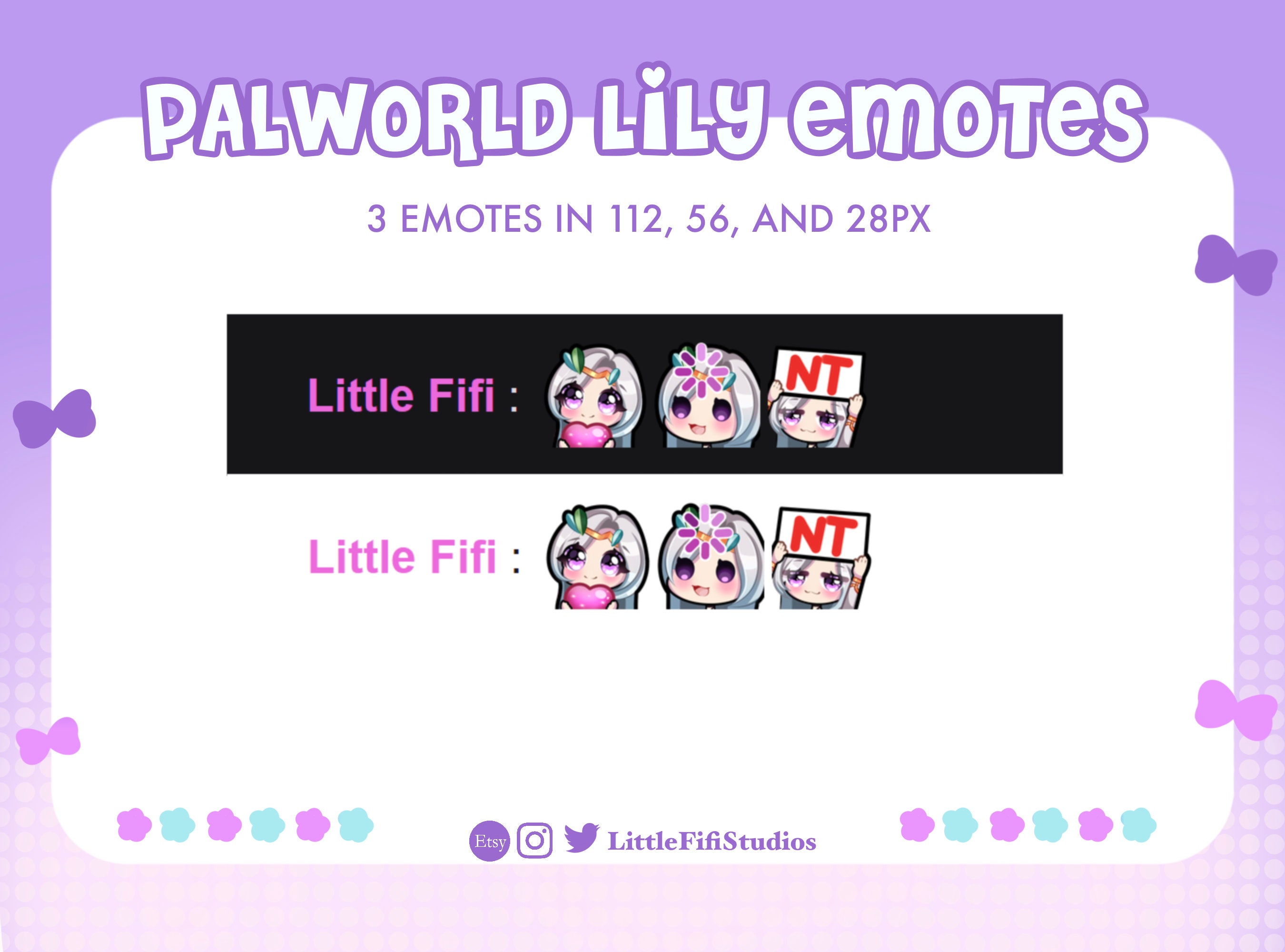 Palworld Lily Twitch Emote Collection, Emotes for Twitch/youtube/kick ...