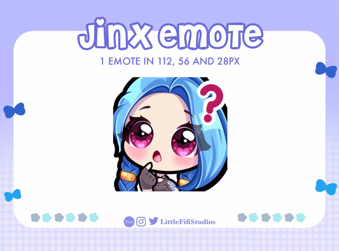 Jinx Twitch Emote Collection, Emotes for Twitch/youtube/kick/discord ...
