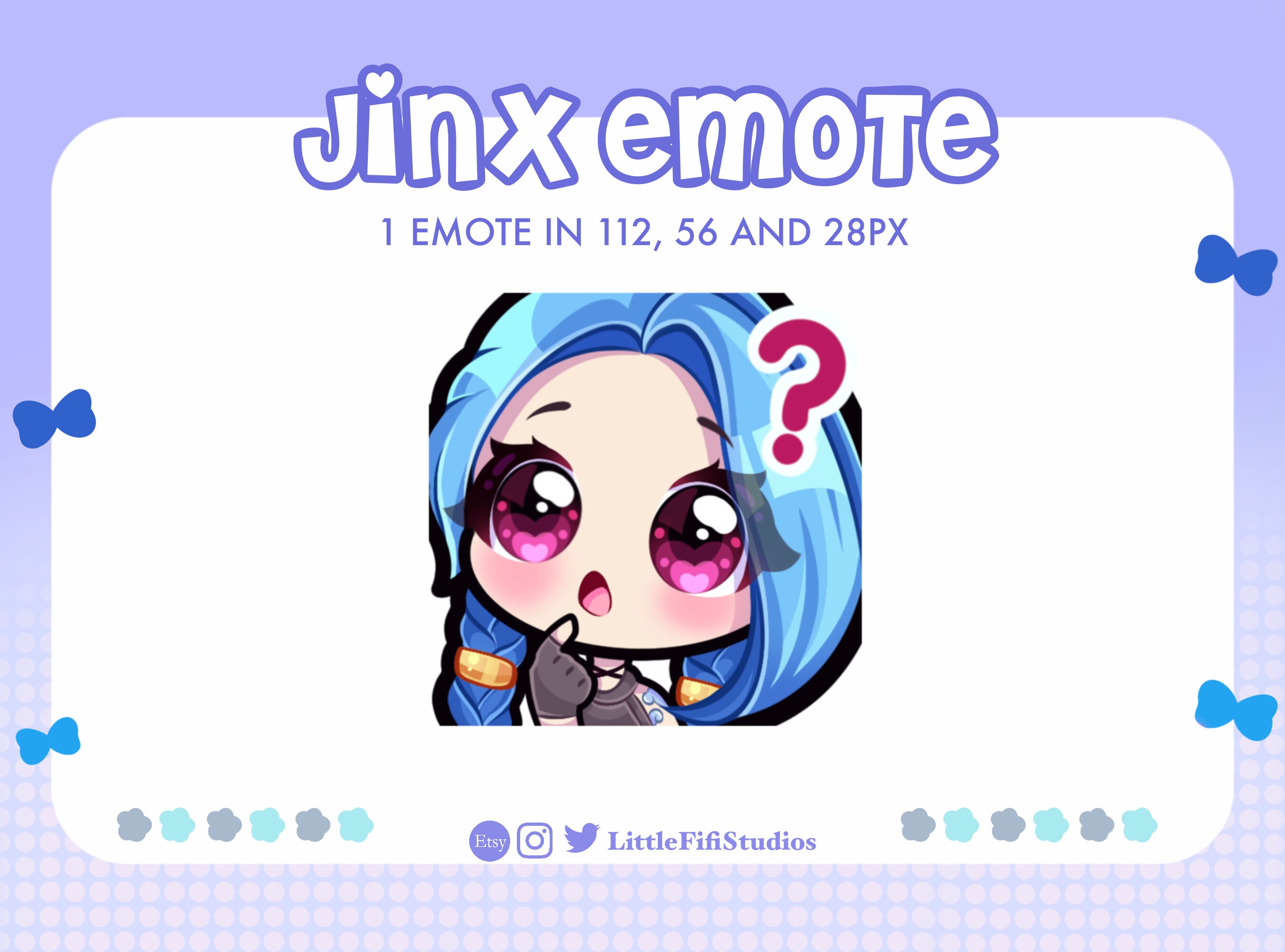 Jinx Twitch Emote Collection, Emotes for Twitch/youtube/kick/discord ...